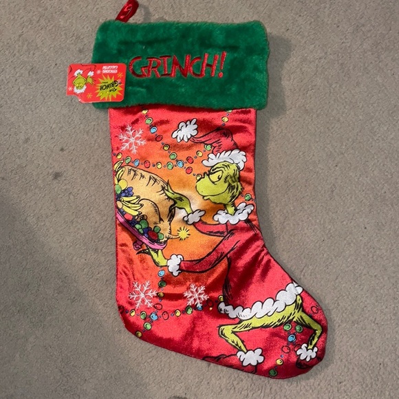 Dr. Seuss | Holiday | Nwt The Grinch Christmas Stocking | Poshmark